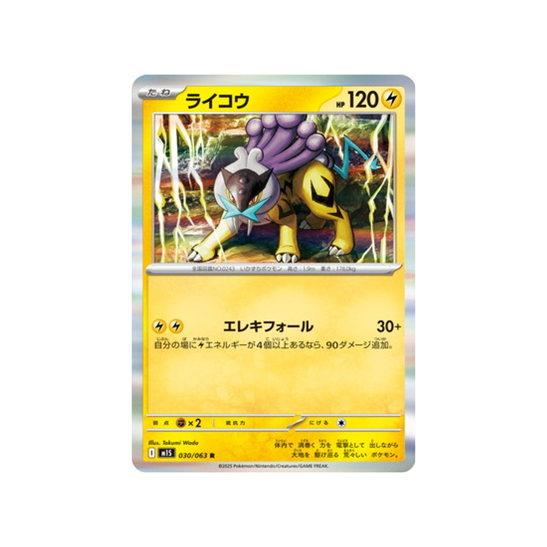 Carte Pokémon MEGA Symphonia M1S 030/063 : Raikou | C.P.C – CPC ...